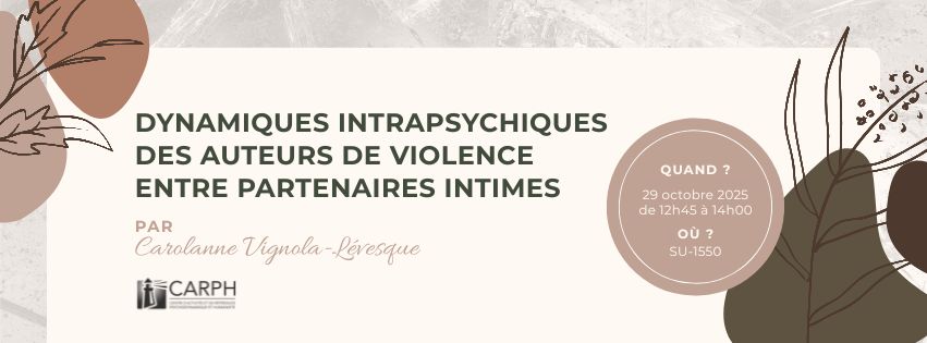 Conférence: dynamiques intrapsychiques des auteurs de violence entre ...